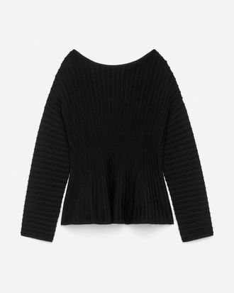 Arket Oberteil Mit Sch&ouml;&szlig;chen -Schwarz