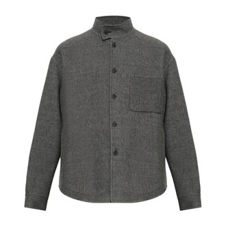 Giorgio Armani Stehkragen-Jacke - - Jackets - Herren - Grau - L
