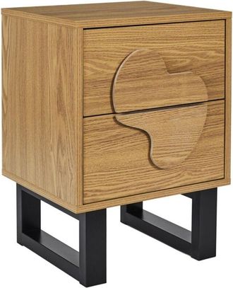 The Home Deco Factory Table de chevet 2 tiroirs
