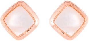 Luxenter Pendientes de Ojo de Gato acabados en oro rosa de 18K - Mosi