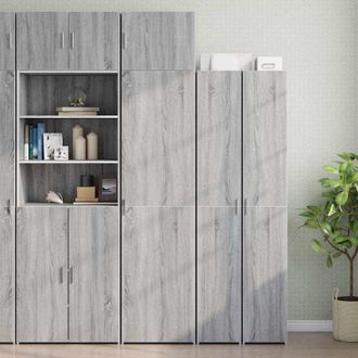 vidaXL Armoire de rangement mince sonoma gris 50x42,5x225 cm Vidaxl