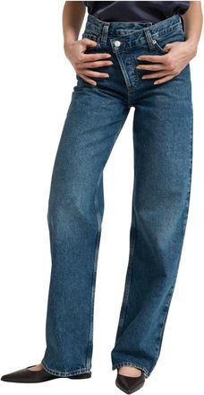 A Gold E Femme, Jeans, Bleu, Taille: W24 Wide Jeans