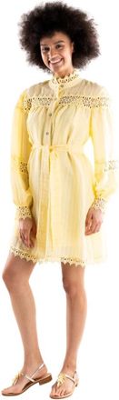 H2O Femme, Robes, Jaune, Taille: 40 FR Robe Chemise Courte