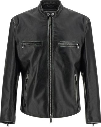 Dsquared2 Homme, Vestes, Noir, Taille: L Blouson de motard Bad Boy