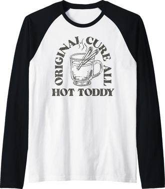 Trendy Apparel Original Cure All Hot Toddy Hot Cup Line Art Raglan