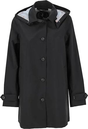 Save The Duck April Manteau &agrave; Capuche - Femme - Manteaux - Noir - Taille: 42 FR