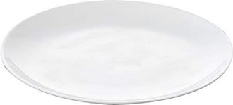 Wilmax England Wilmax WL-991015/A Porzellan Speiseteller mit Rollrand, Weiss, 25.5cm Durchmesser