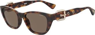 Moschino Lunettes de soleil oeil de chat - Femme - Accessoires - Brun - Taille: 55 MM