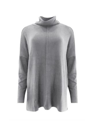 Apricot Roll Neck Soft Touch Oversized Top