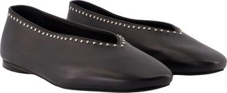 Anine Bing Ana Studs Ballet Flat - Black