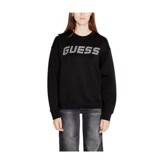 Guess SweaT-shirt &agrave; logo strass - Femme - Sweatshirts et sweats &agrave; capuche - Noir - Taille: 36 FR