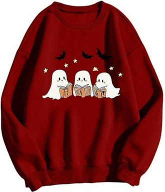 Generic Pull sur le thème des vacances pour femme - Motif festival dautomne ludique - Pull à manches longues et col rond - Pull doublé en polaire chaude - Vêt