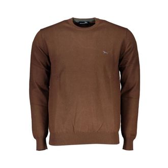 Harmont & Blaine Eleganter Rundhalsausschnitt Bestickter Pullover - - Knitwear - Herren - Braun - 2XL