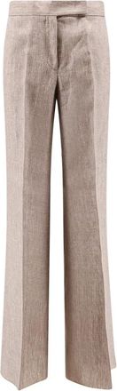 Max Mara Femme, Pantalons, Beige, Taille: 36 FR Wide Pantalons