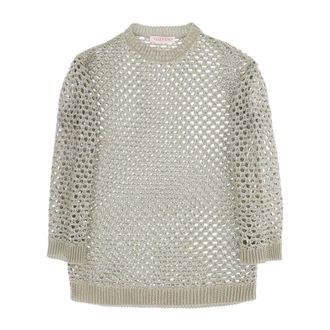 Valentino Garavani Femme, Pulls, Vert, Taille: 36 FR Pulls &agrave; col rond