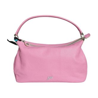 Gabs Rosa Geh&auml;mmerte Leder-Schultertasche - - Bags - Damen - Rosa - ONE SIZE