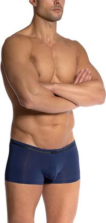 Olaf Benz Herren Trunk blau Mikrofaser unifarben