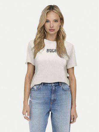 Only T-Shirt Lucy 15307412 &Eacute;cru Regular Fit