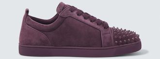Christian Louboutin Baskets Louis Junior Spikes en daim