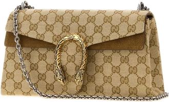 Gucci Dionysus Fabric Shoulder Bag - Beige