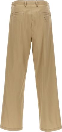 Prada Mens Beige Cotton Casual Pants