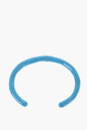 Jil Sander Enamelled Brass NEW LIGHTNESS Rigid Bracelet size M