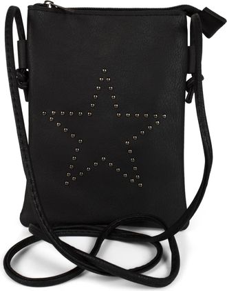 styleBREAKER Umh&auml;ngetasche Mini Umh&auml;ngetasche mit Nieten Stern