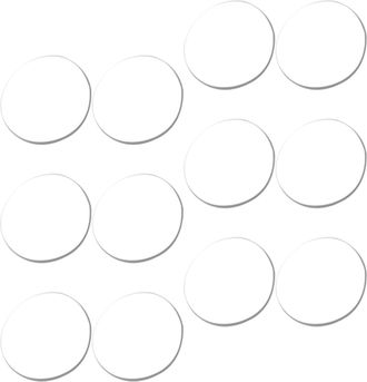 Artibetter SEWOART 12 St&uuml;ck Transparente Glas Schreibtischunterlagen aus Weichem Gummi 20mm rutschfeste M&ouml;belpuffer f&uuml;r Glastische und Arbeitsplatten Sto&szlig;d&auml;mpfen