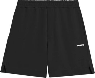 Barrow Barrow, Homme, Shorts, Noir, Taille: 40 FR Bermuda Iconique En Molleton