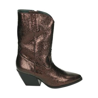 Red-Rag Westlicher Stil brauner Lederstiefel - - Shoes - Damen - Braun - 37 EU