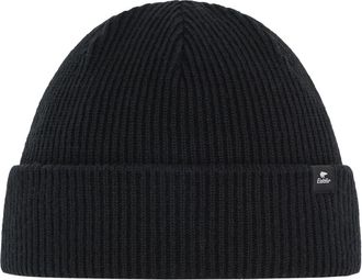 Eisb&auml;r M&uuml;tze Damen Salma 2.0 Schwarz - Merino Strickm&uuml;tze f&uuml;r Frauen - Winterm&uuml;tze bequem weich mit Umschlag - warm Merinowolle Haube kuschelig aus &Ouml;sterreic