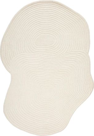 Novel Handwebteppich, Creme, Textil, Abstraktes, organisch, 160x230 cm, Care & Fair, Handmade in India, in verschiedenen Größen erhältlich