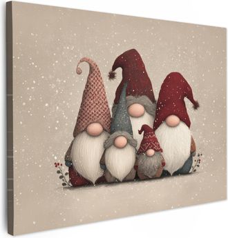 MuchoWow &copy; Weihnachtsdeko Leinwandbild 70x50 cm Dekoration Wohnzimmer Bilder Pictures Weihnachtsgeschenke Decoration Living Room Deko Moderne Bild Geschenke Wi