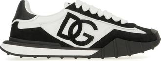 Dolce & Gabbana Homme, Chaussures, Noir, Taille: 45 EU Logo Baskets