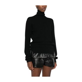 Rick Owens Rippstrick-Rollkragenpullover - - Knitwear - Damen - Schwarzk - L