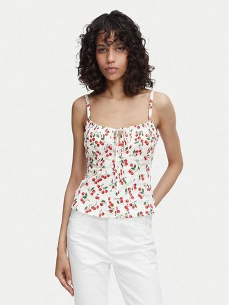 Guess Top W6YH97 W4497 Wei&szlig; Regular Fit