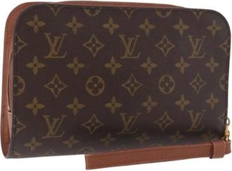 Louis Vuitton Sac pochette vintage doccasion - Femme - Pre-owned - Brun - Taille: ONE Size
