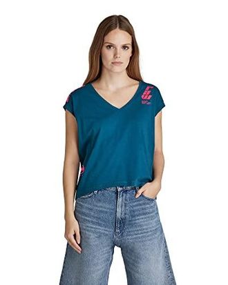 G-Star G-Star Femme Haut Sports Back Graphic Loose, Bleu (nitro D21577-336-1861), S
