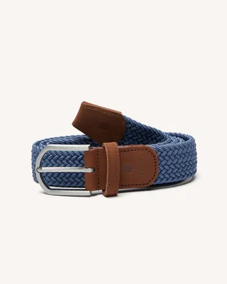 Faguo Ceinture tress&eacute;e bleu clair