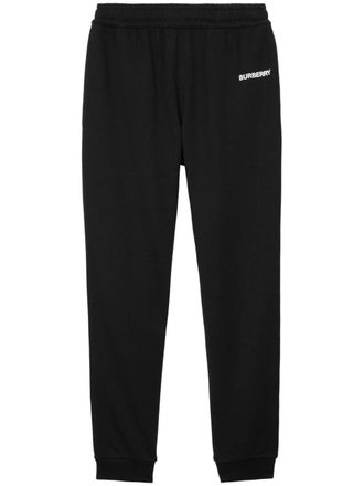 Burberry Jogginghose mit gummiertem Logo - Schwarz