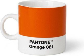Copenhagen Design Pantone Espressotasse, Porzellan, Orange 021, 6.1 x 6.1 x 8.2 cm