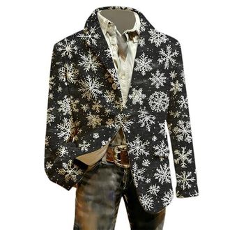 Generic Blazer de Noël Homme, Veste en Velours côtelé Homme pour événements Formels et Sorties festives avec élégance contemporaine et Design Confortable Inte