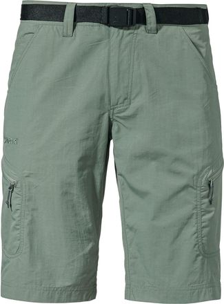 Schöffel Herren Shorts Silvaplana2, vielseitige Wanderhose mit separatem Gürtel, Outdoor Hose mit praktischen Taschen, laurel wreath, 46