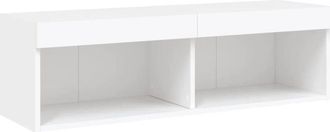 vidaXL Vidaxl - TV-Schrank mit LED-Leuchten Weiß 100x30x30 cm