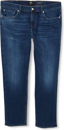 7 For All Mankind Herren Slimmy Stretch Tek Jeans, Dark Blue, 28W / 28L EU