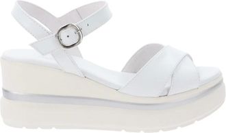 Nero Giardini Femme, Chaussures, Blanc, Taille: 39 EU Sandales en cuir &eacute;l&eacute;gantes et confortables