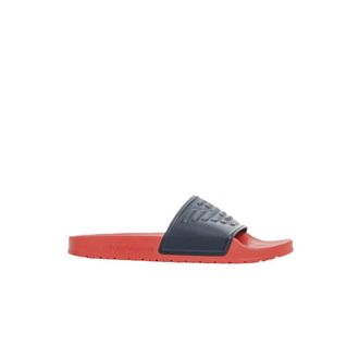 Emporio Armani Mules Logo PVC - Femme - Chaussures - Bleu - Taille: 38 EU