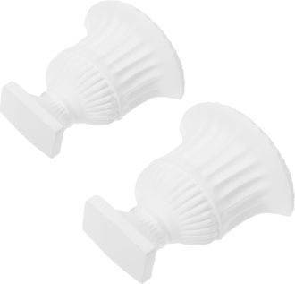 Cabilock 2stücke Wandblumenvase Aus Rustikale Halbvase Zum Aufhängen Wand Für Blumendekoration Traditionelles Vintage-Design Für Wohnzimmer Und Schlafzimmer