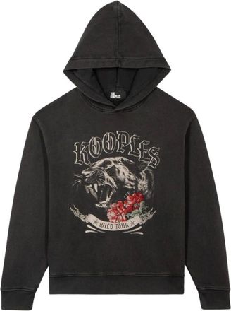 The Kooples Femme, Sweatshirts et sweats &agrave; capuche, Noir, Taille: 42 FR SweaT-shirt