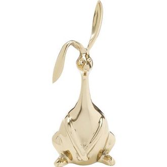 Kare Design Figurine décorative Design Bunny, Or, Lapin, Aluminium, Faite à la Main, pièce Unique, 52 x 26 x 15 cm (H x l x P)